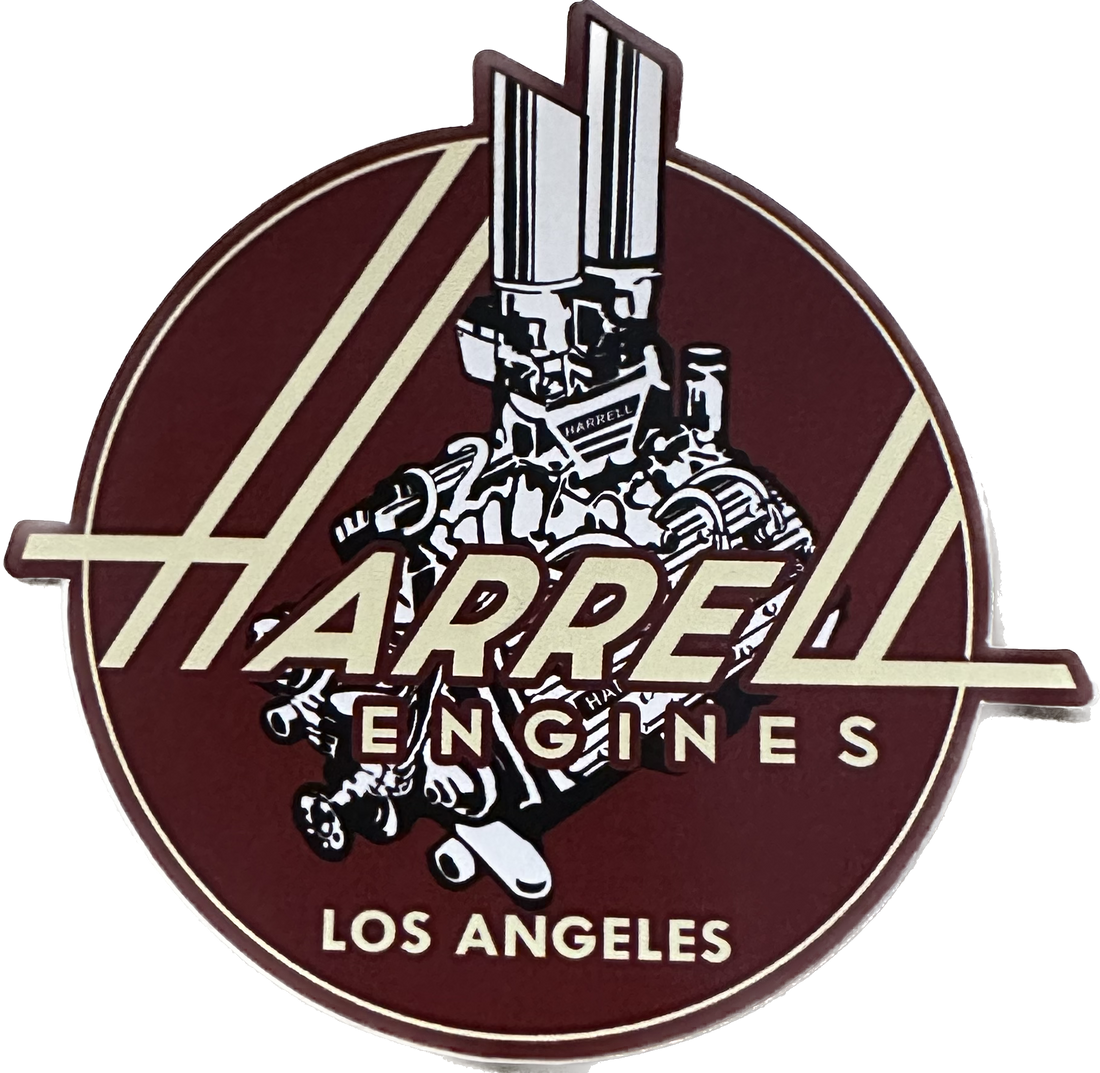 Harrell Logo 3x3 Vinyl Decal – Harrellenginesla